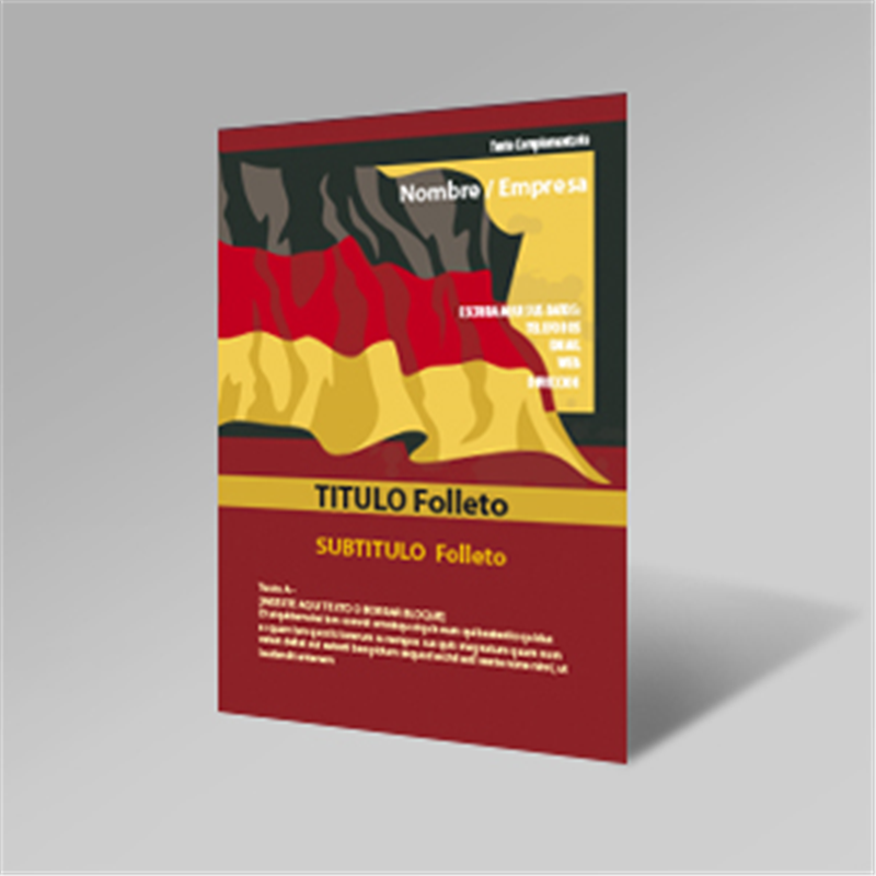 Flyer Idioma Alemán A5